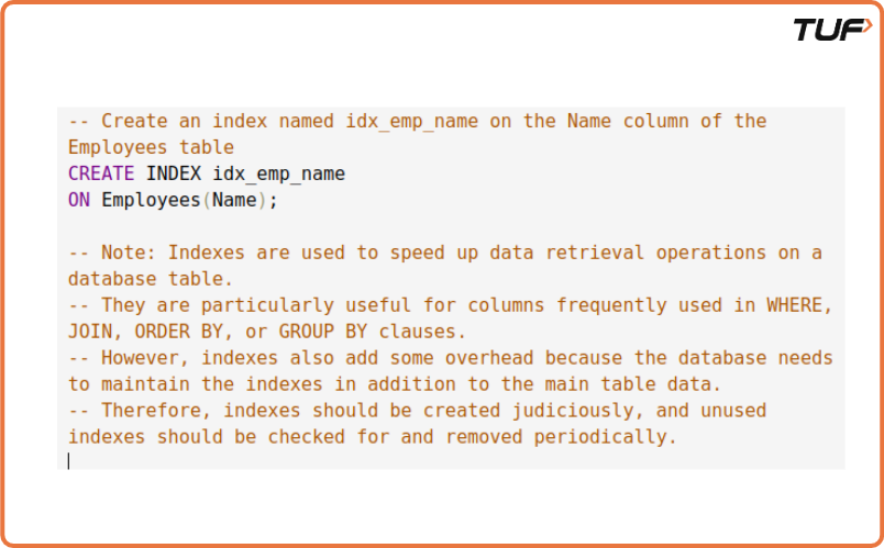 Techniques for Optimising SQL Queries - Tutorial